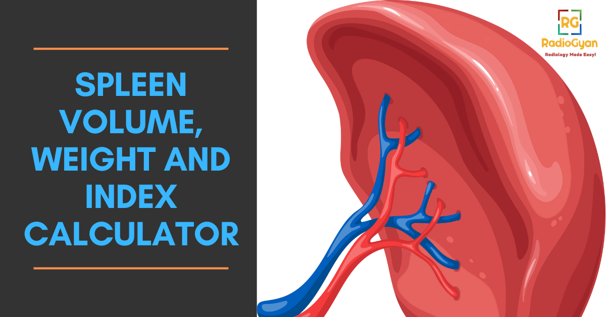 Spleen Volume, Weight and Index Calculator (CT and MRI) - RadioGyan